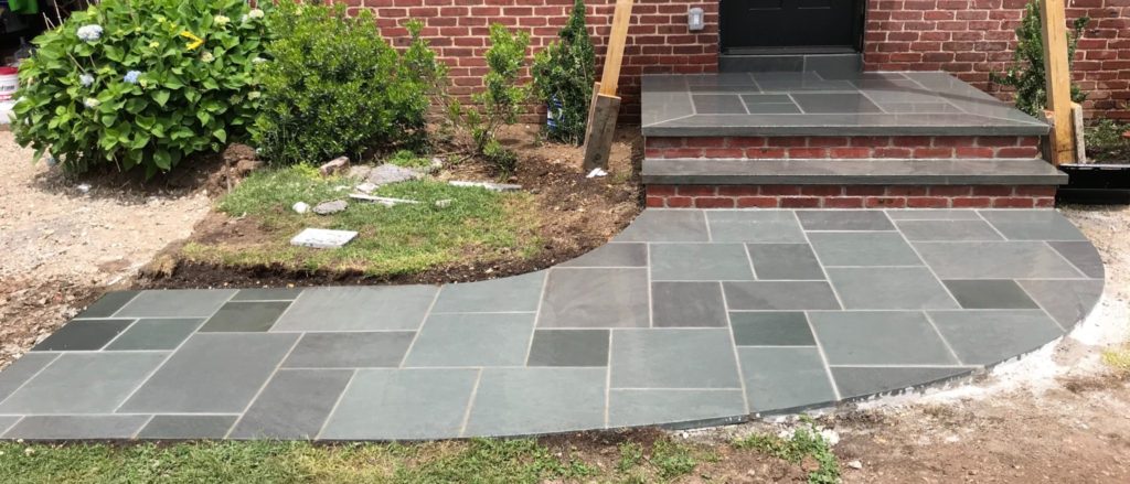 BLUE STONE STOOP AND WALKWAY - Ceraso Masonry