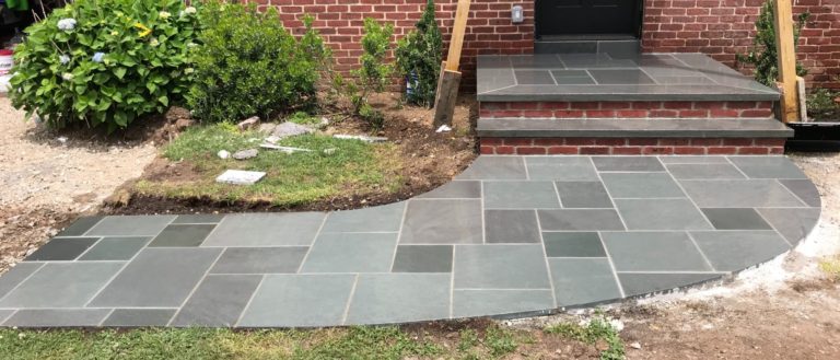 BLUE STONE STOOP AND WALKWAY - Ceraso Masonry